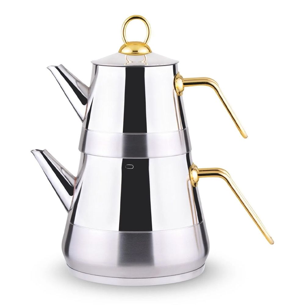 KRD HOME PRAMİT ÇELİK ÇAYDANLIK SETİ AİLE,KRD HOME PRAMİT ÇELİK ...